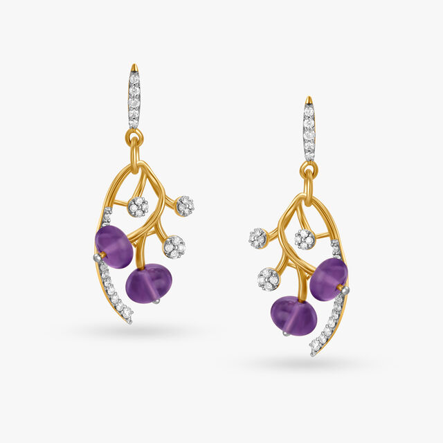 Violet Vibes! Drop Earrings