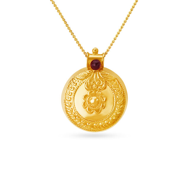 22K Gold Lakshmi Kasu For Thali Lakshmi Roopam Gram, 04/17/2024