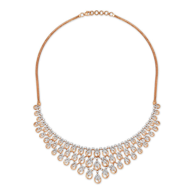 Alluring Diamond Necklace Set