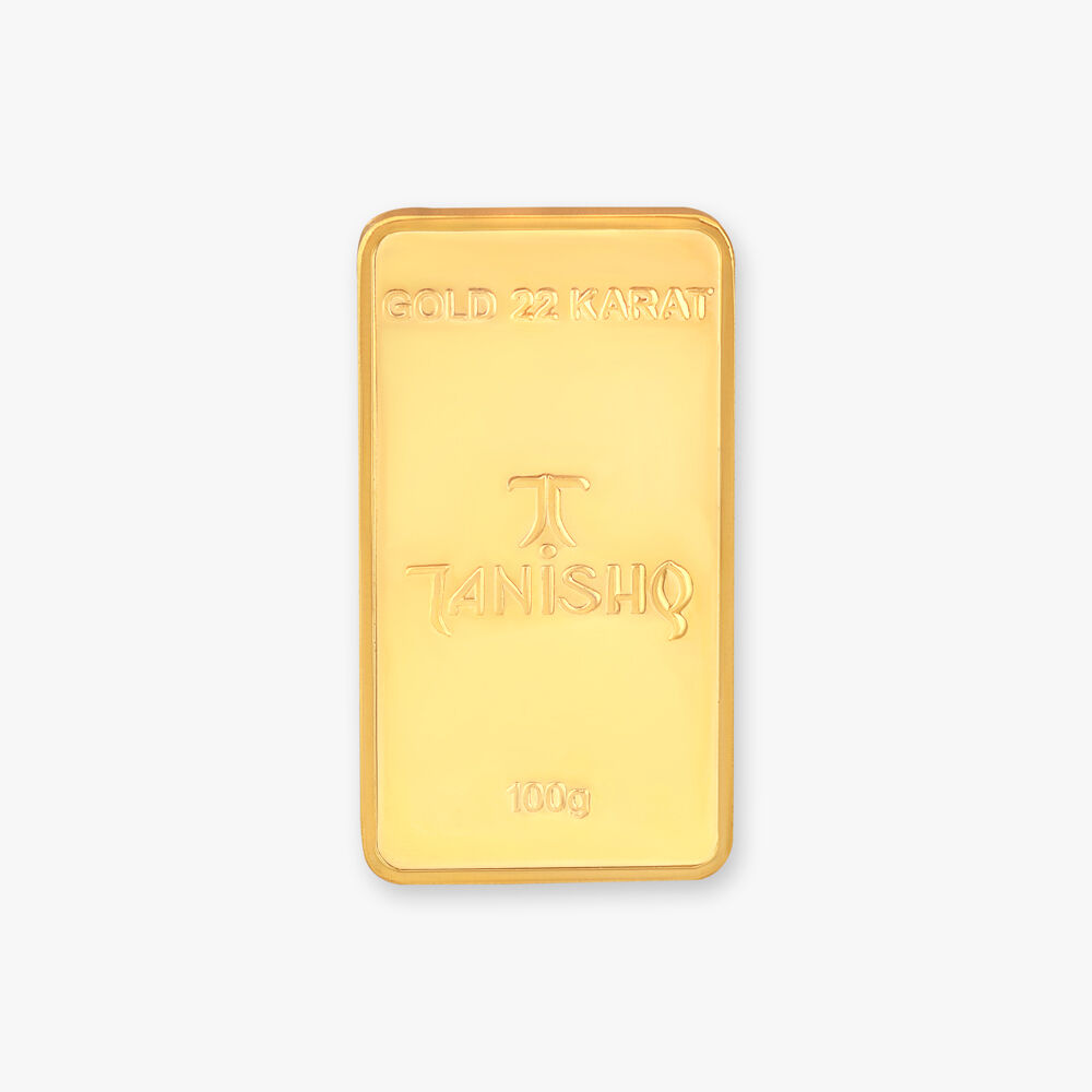 100 gram 22 Karat Gold Biscuit Tanishq Online Store