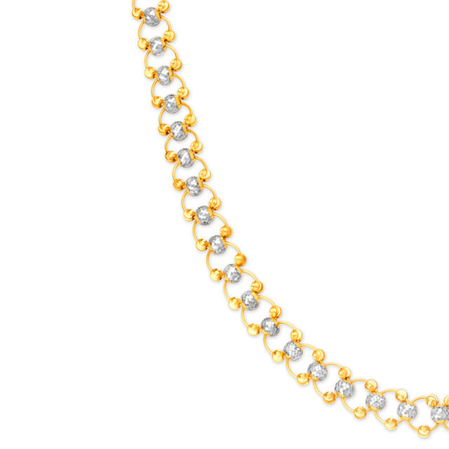 Modern Link Style Hand Made Gold Chain