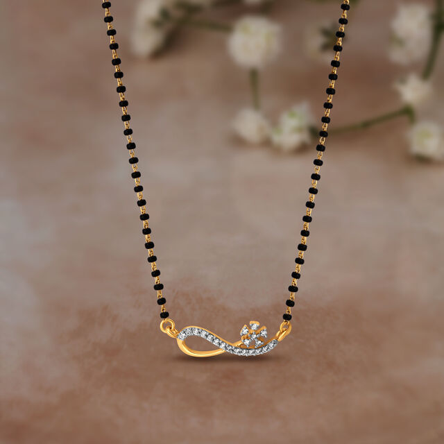 Infinity Swirls Diamond Mangalsutra