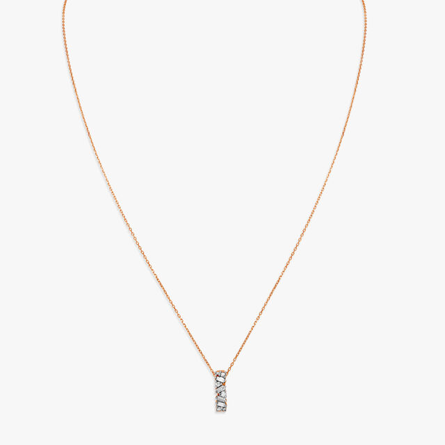 Linear Chic Diamond Pendant with Chain