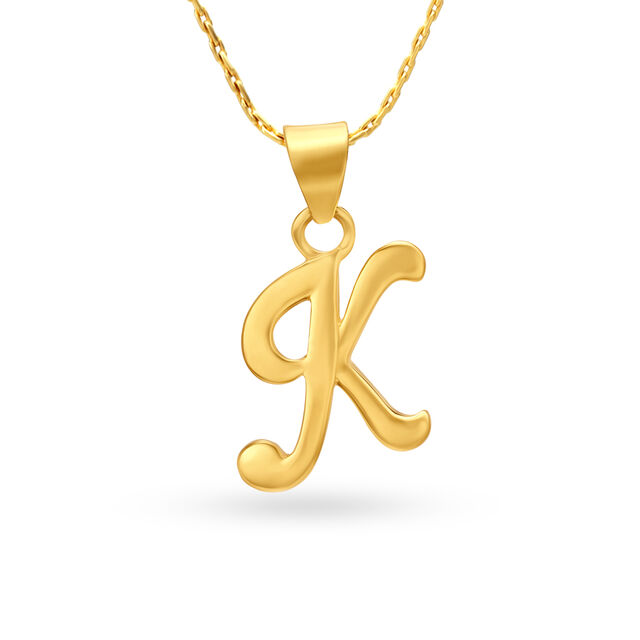 Alphabet K Pendant