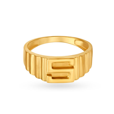 Gold Rings For Men & Women | Alphabet Rings