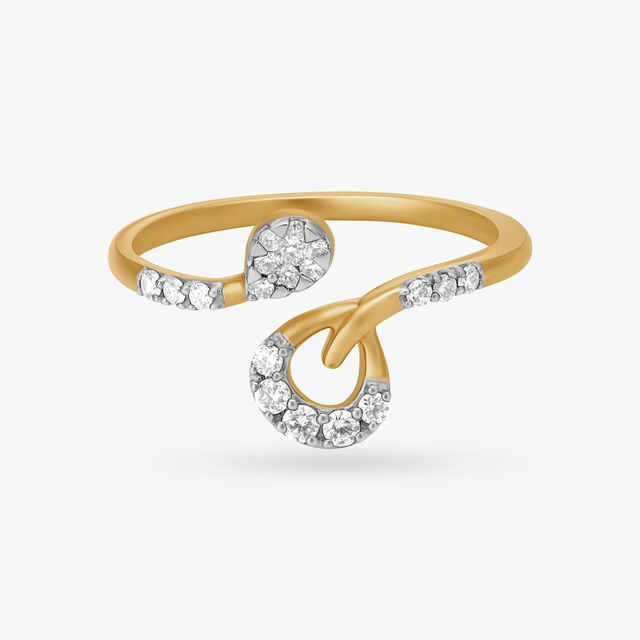Charming Wrap-Around Diamond Ring
