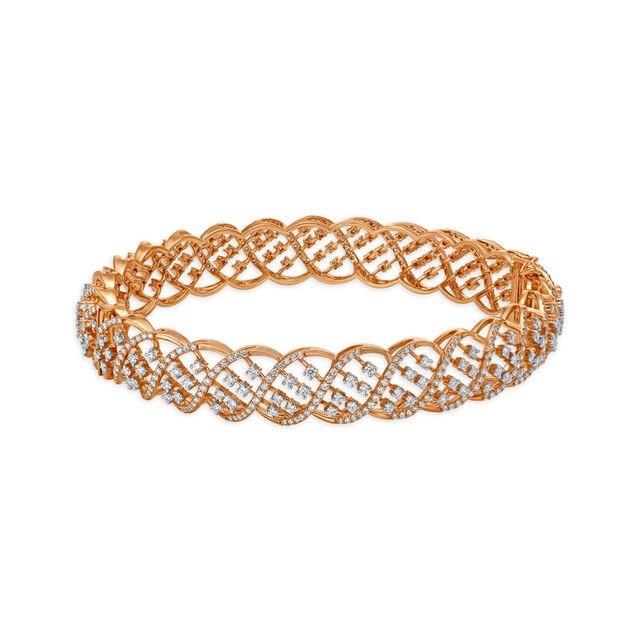Alluring Diamond Mesh Bangle