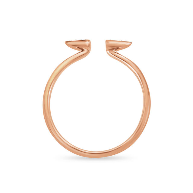 18KT Rose Gold Triangular Ring