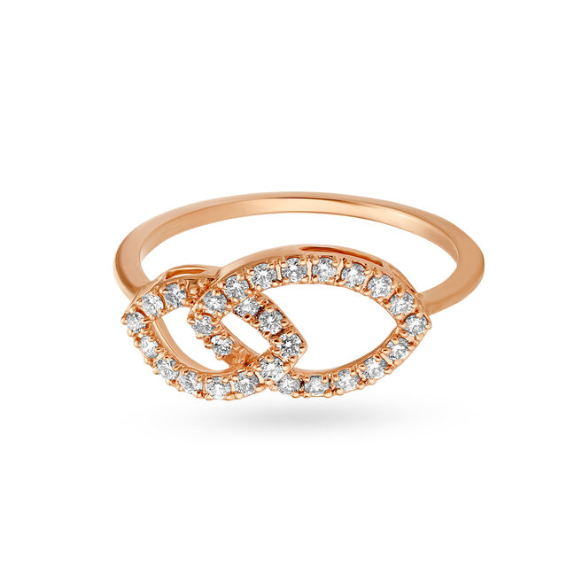 Intermingling Leaves Finger Ring