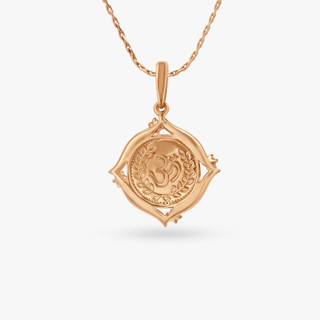 Floral Lakshmi Diamond Pendant
