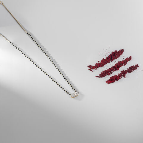 white gold mangalsutra tanishq