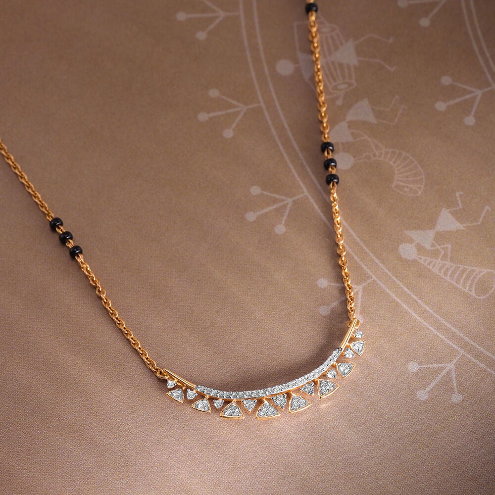 Diamond mangalsutra malabar gold store