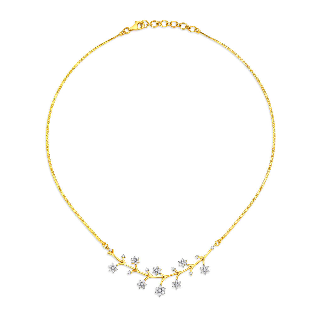Buy Daisy Diamond Necklace at Best Price | Tanishq US