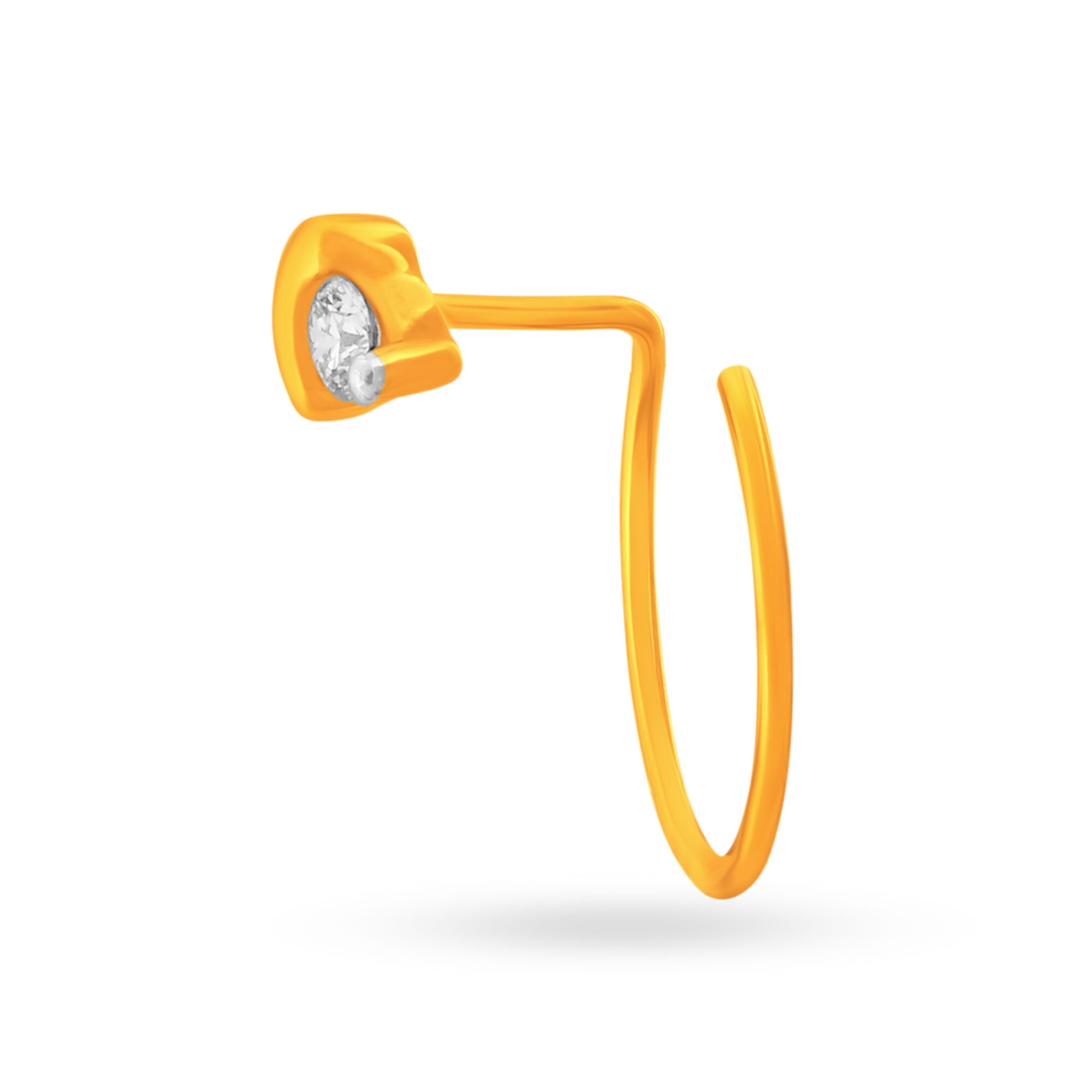 Round Diamond Nose Pin