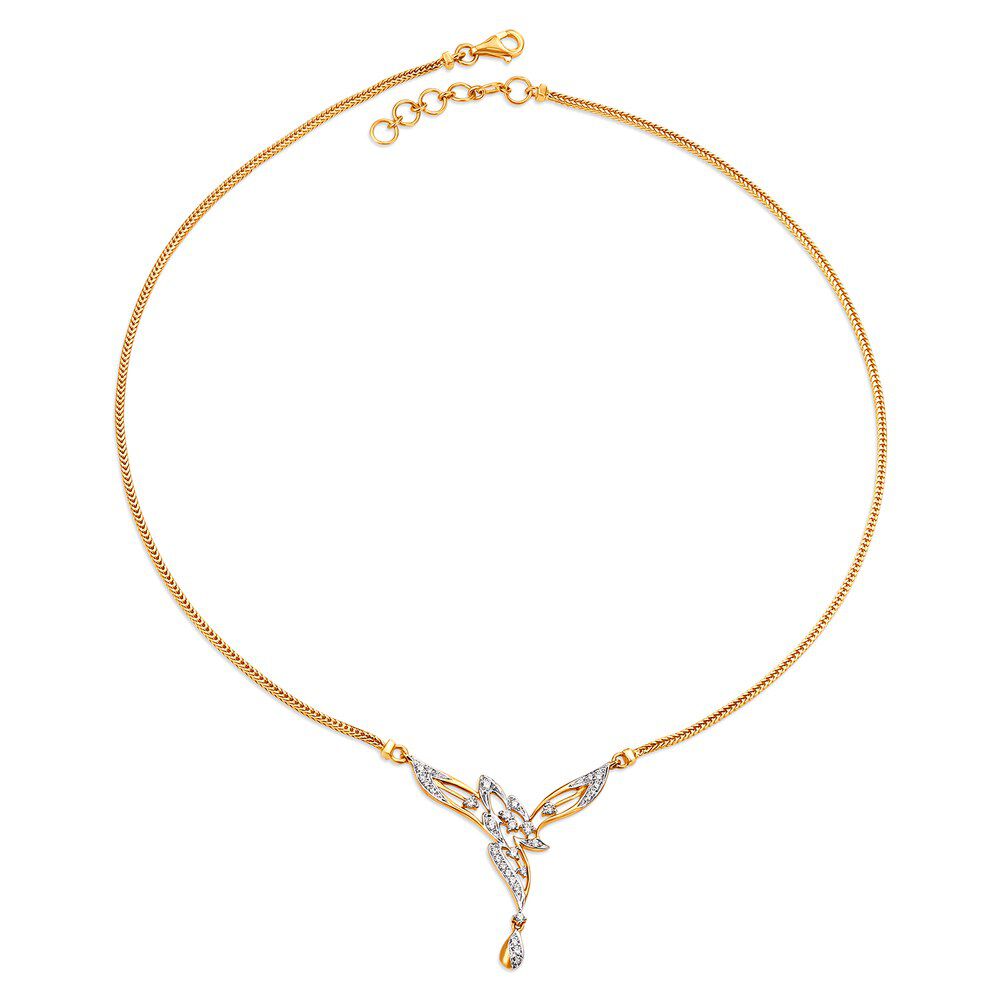 Buy 18 Karat Gold and Diamond Neckwear at Best Price | Tanishq US