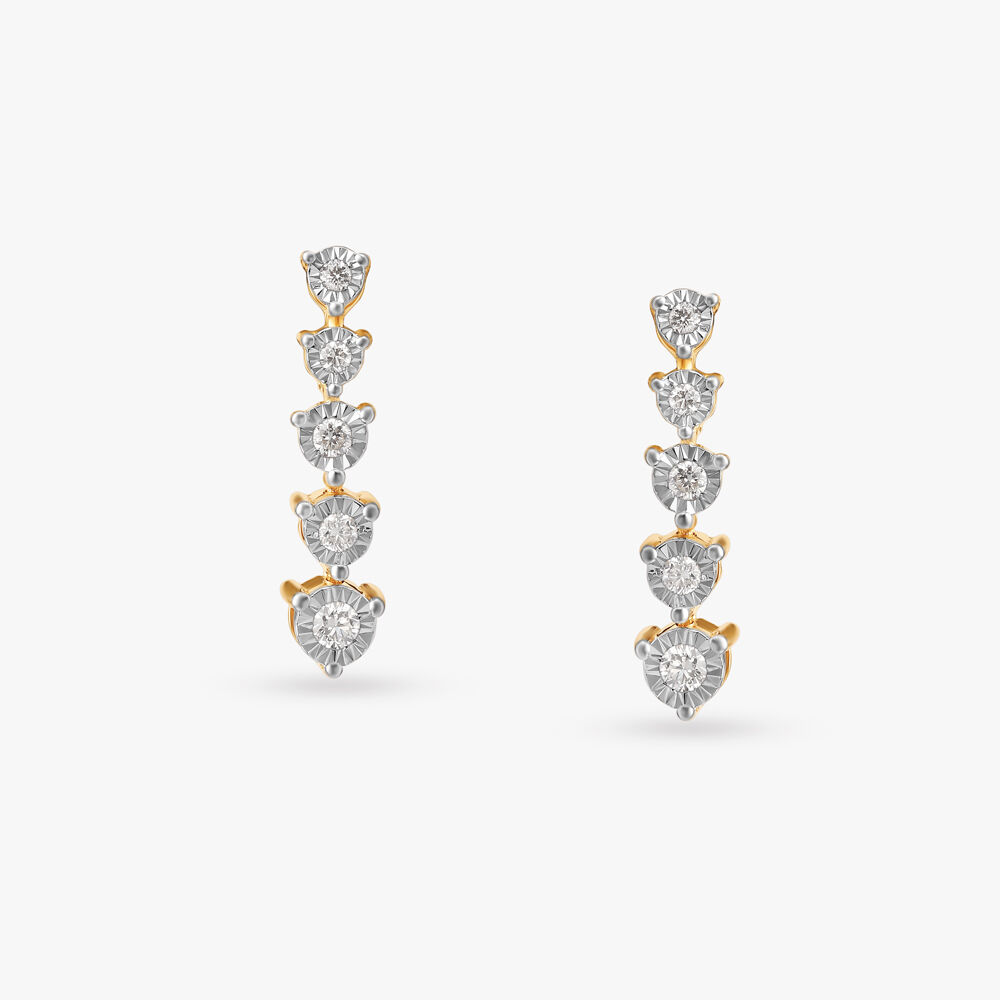 Buy Contemporary Charm Diamond Necklace Set at Best Price | Tanishq US