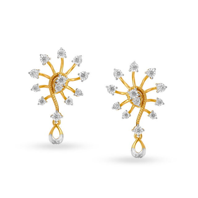Ethereal Diamond Necklace Set in Yellow and White Gold