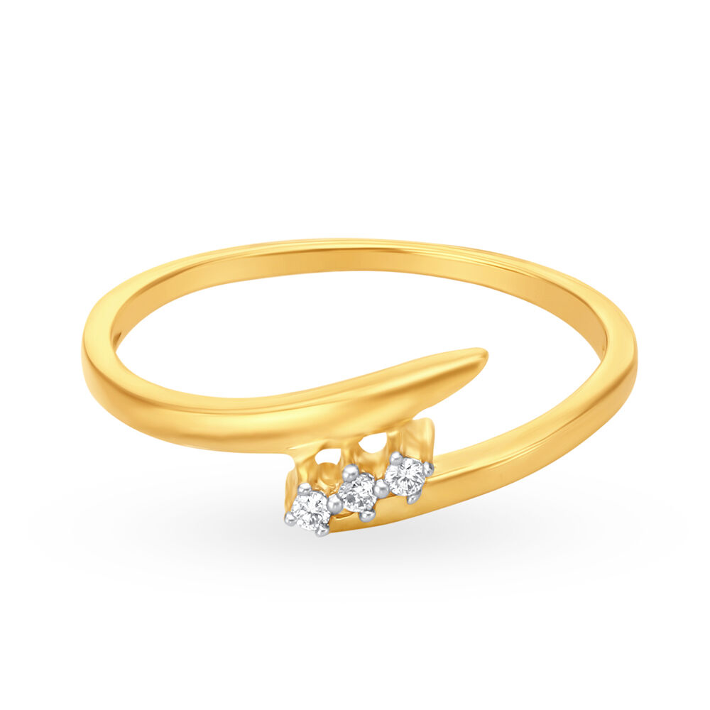 Buy Three Stone Diamond Finger Ring at Best Price | Tanishq UAE