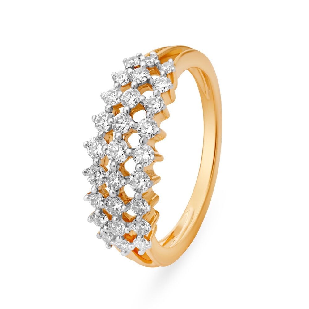 Dazzling Tiered Diamond Stackable Ring