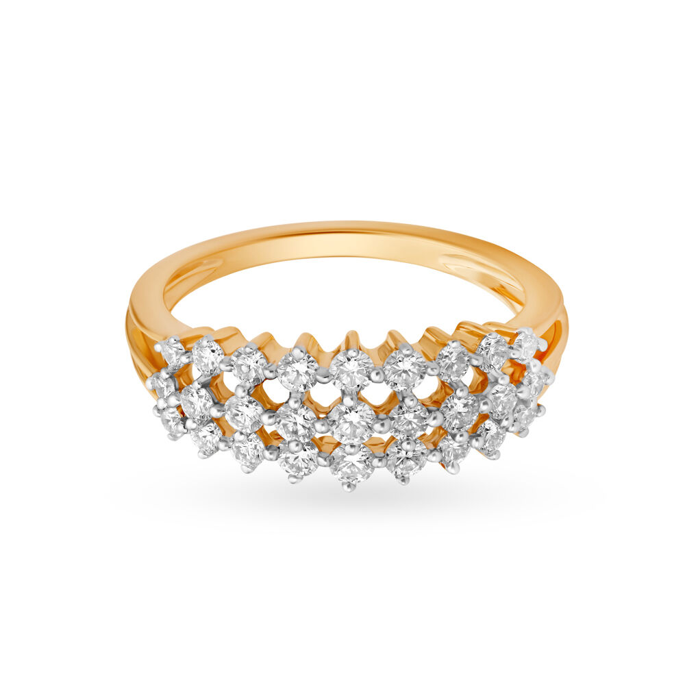 Dazzling Tiered Diamond Stackable Ring