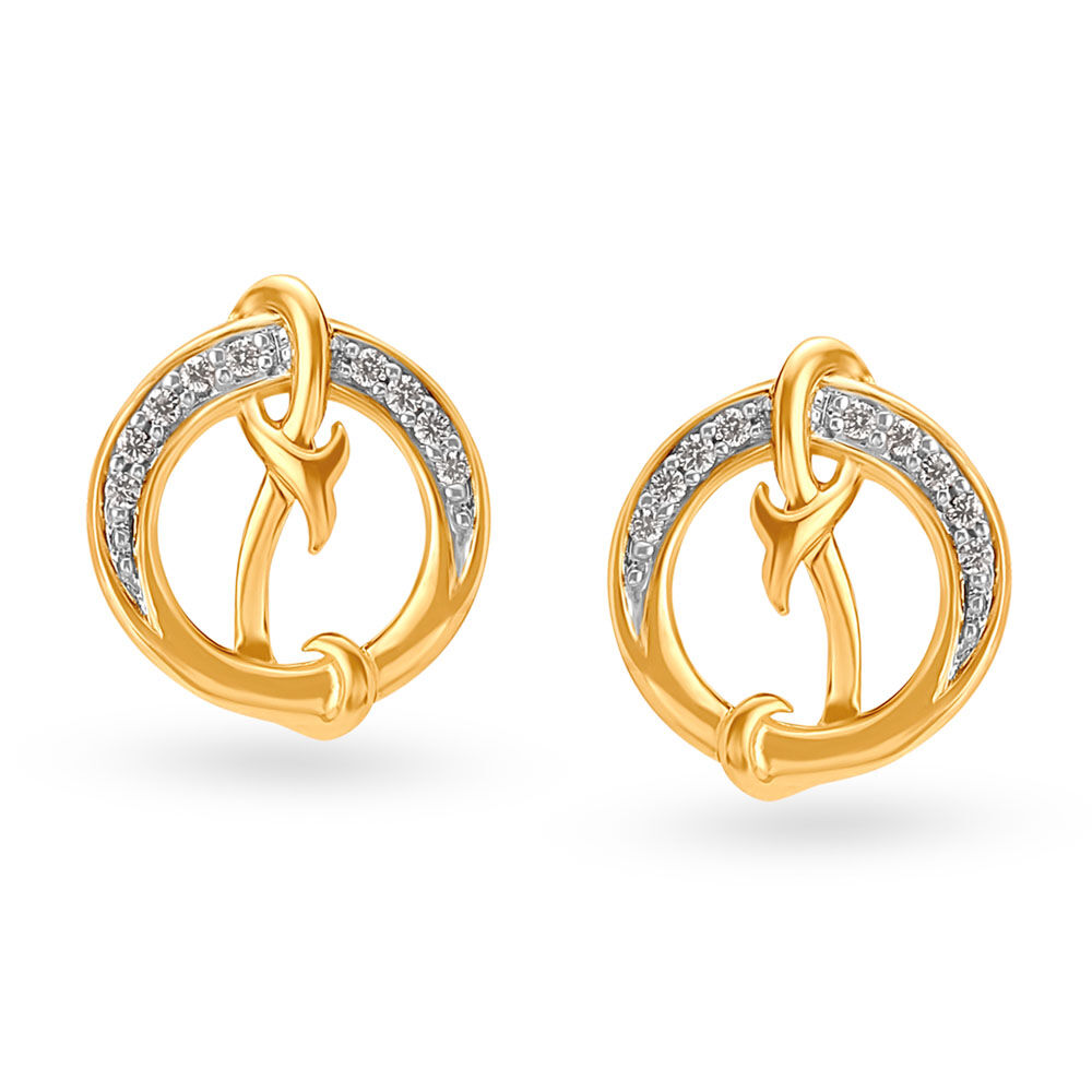 Buy Hermes Diamond Pendant Earrings Set at Best Price Tanishq UAE
