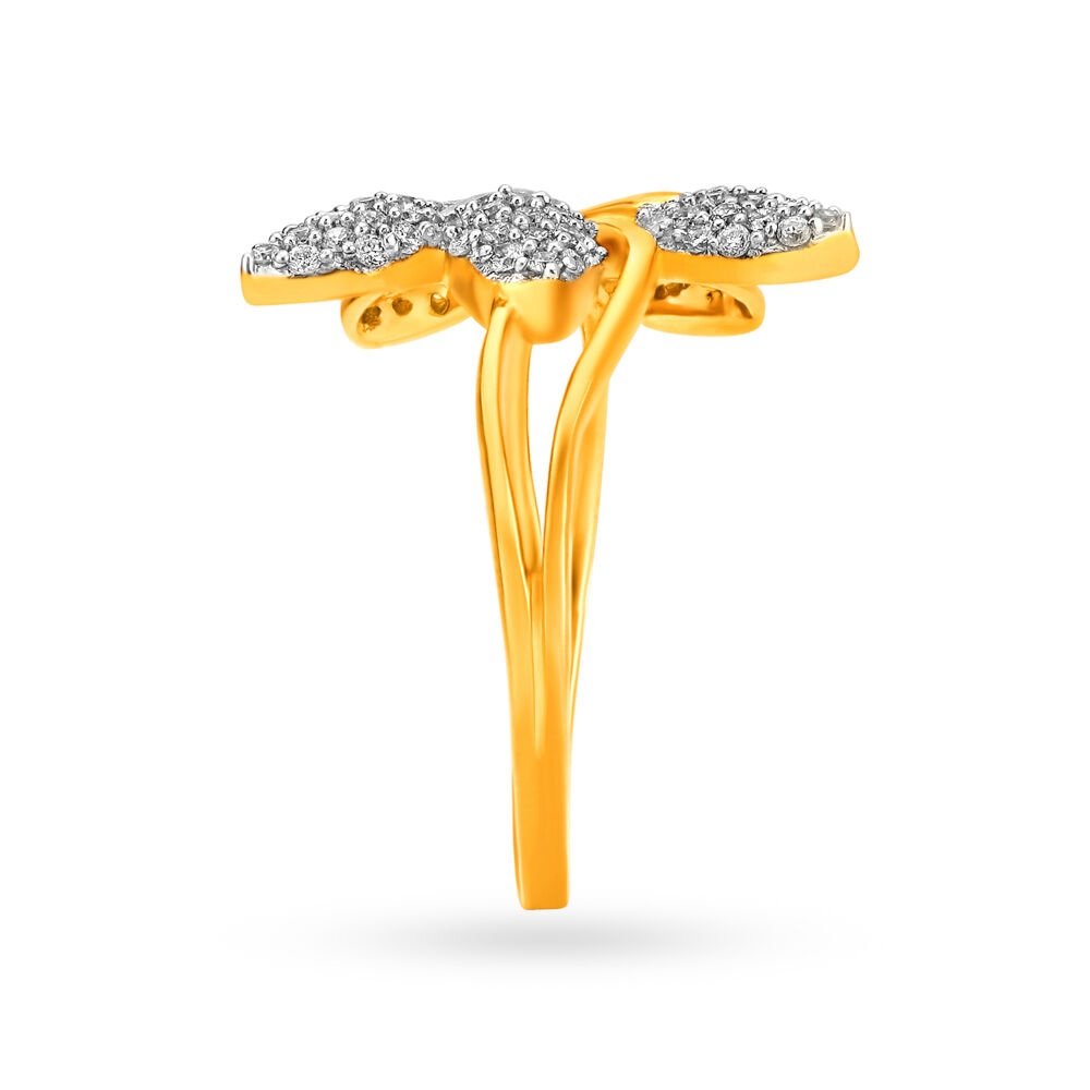 Buy Enchanted Leaf Whispers Ring at Best Price | Tanishq US