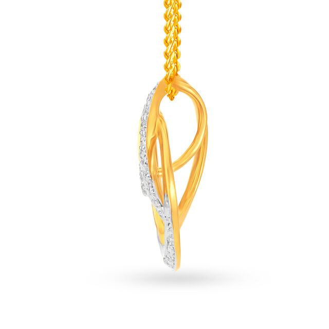Multiple Ellipse Motif Diamond Pendant