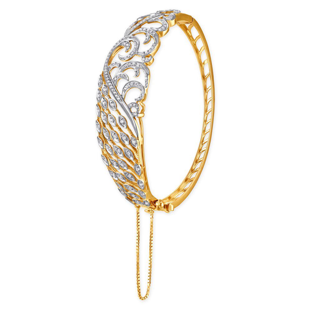 Buy 18 Karat Gold and Diamond Bangle at Best Price | Tanishq US