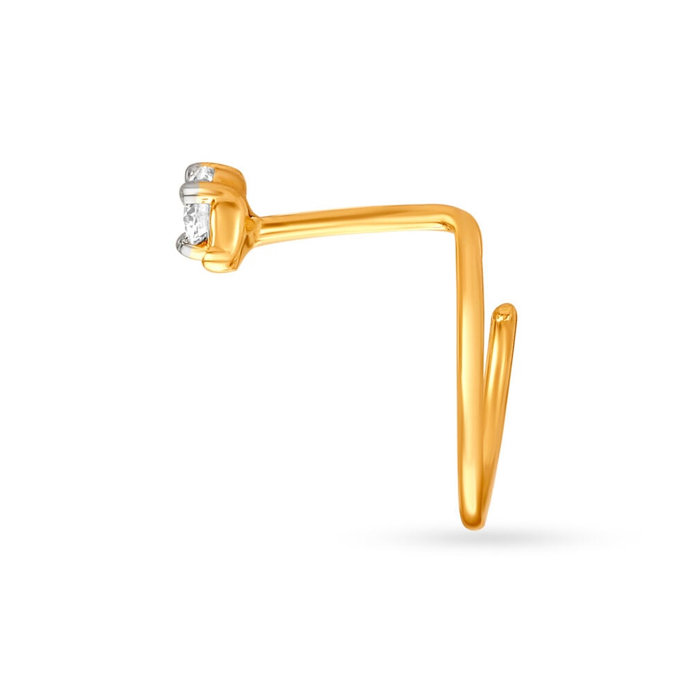 Buy Sparkling Charming Diamond Nose Pin at Best Price | Tanishq US