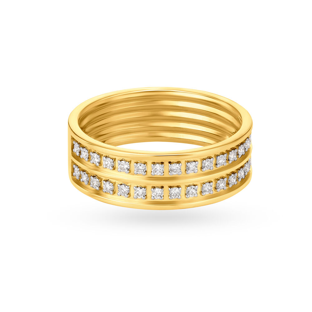 Buy Bold Layers Diamond Ring at Best Price | Tanishq US