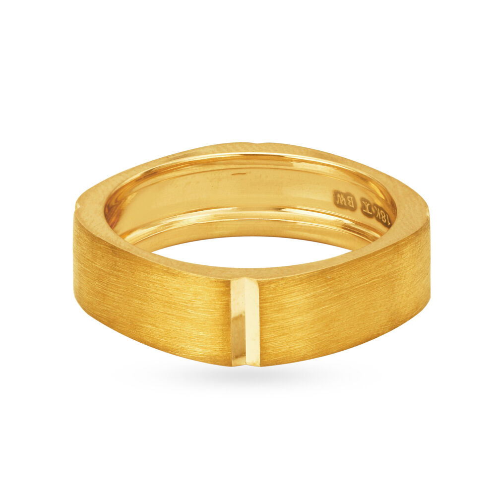 Buy Geometric Gold Ring for Men at Best Price | Tanishq UAE