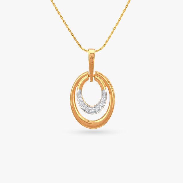Buy Celestial Loop Diamond Pendant at Best Price | Tanishq UAE