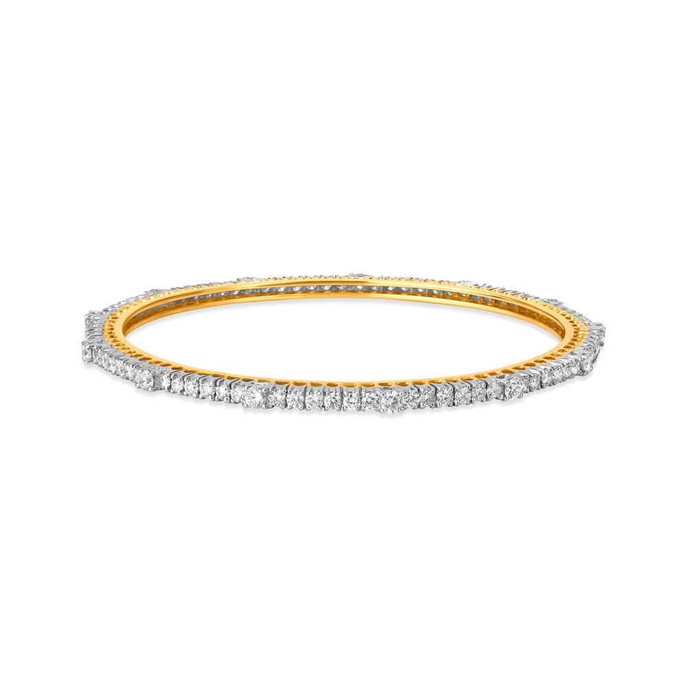 Buy Stylish Single Line Diamond Bangle at Best Price | Tanishq US
