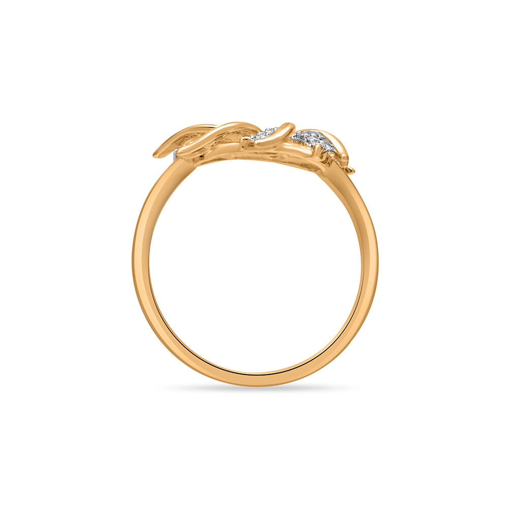 18 KT Yellow Gold Chakram Festive Ring