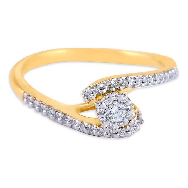 Modern Twisted Engagement Ring