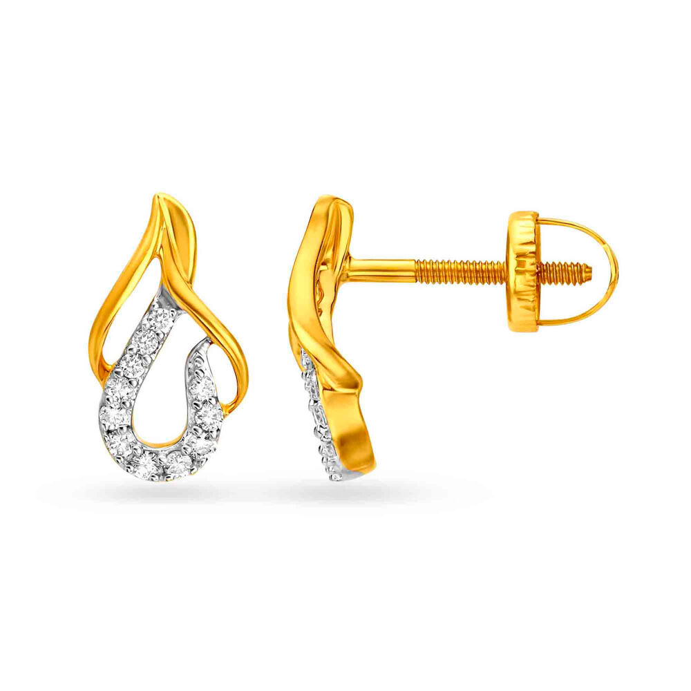 Buy Dazzling Diamond Stud Earrings at Best Price | Tanishq US