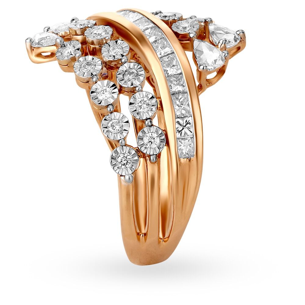 Buy Dazzling Glam Diamond Ring at Best Price | Tanishq US