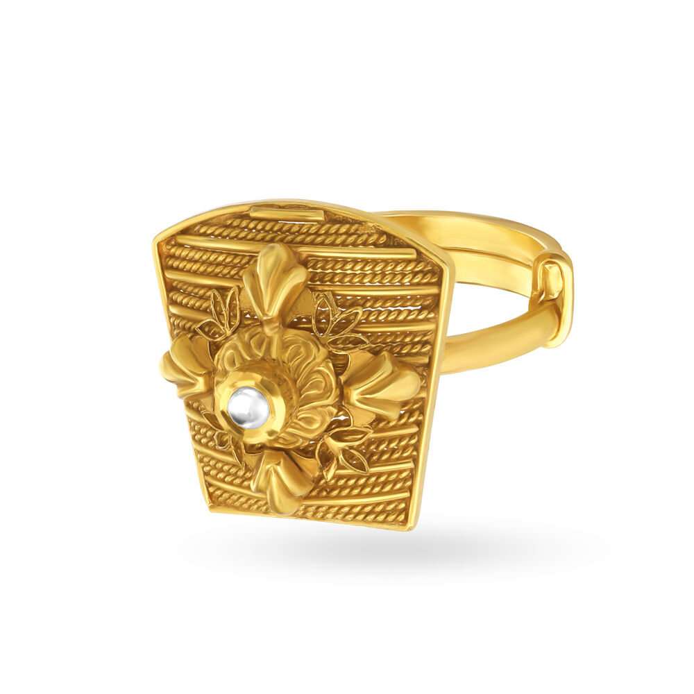 Buy Royal Eternity Gold Ring at Best Price | Tanishq UAE