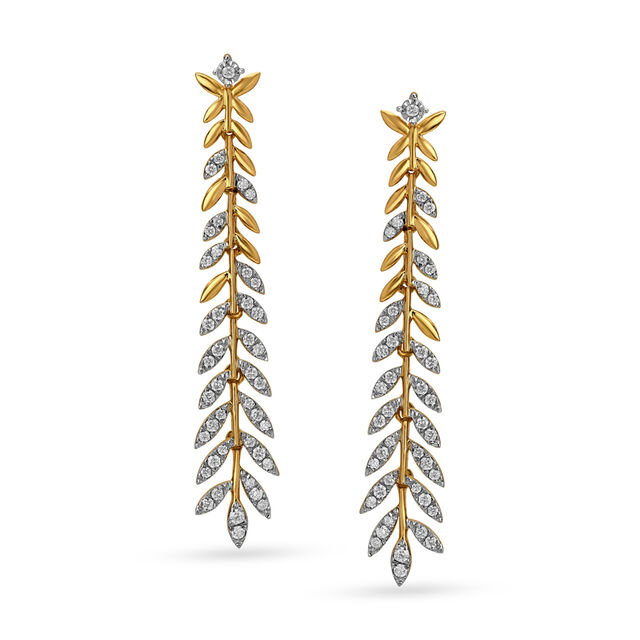 Ethereal Diamond Necklace Set in Yellow and White Gold