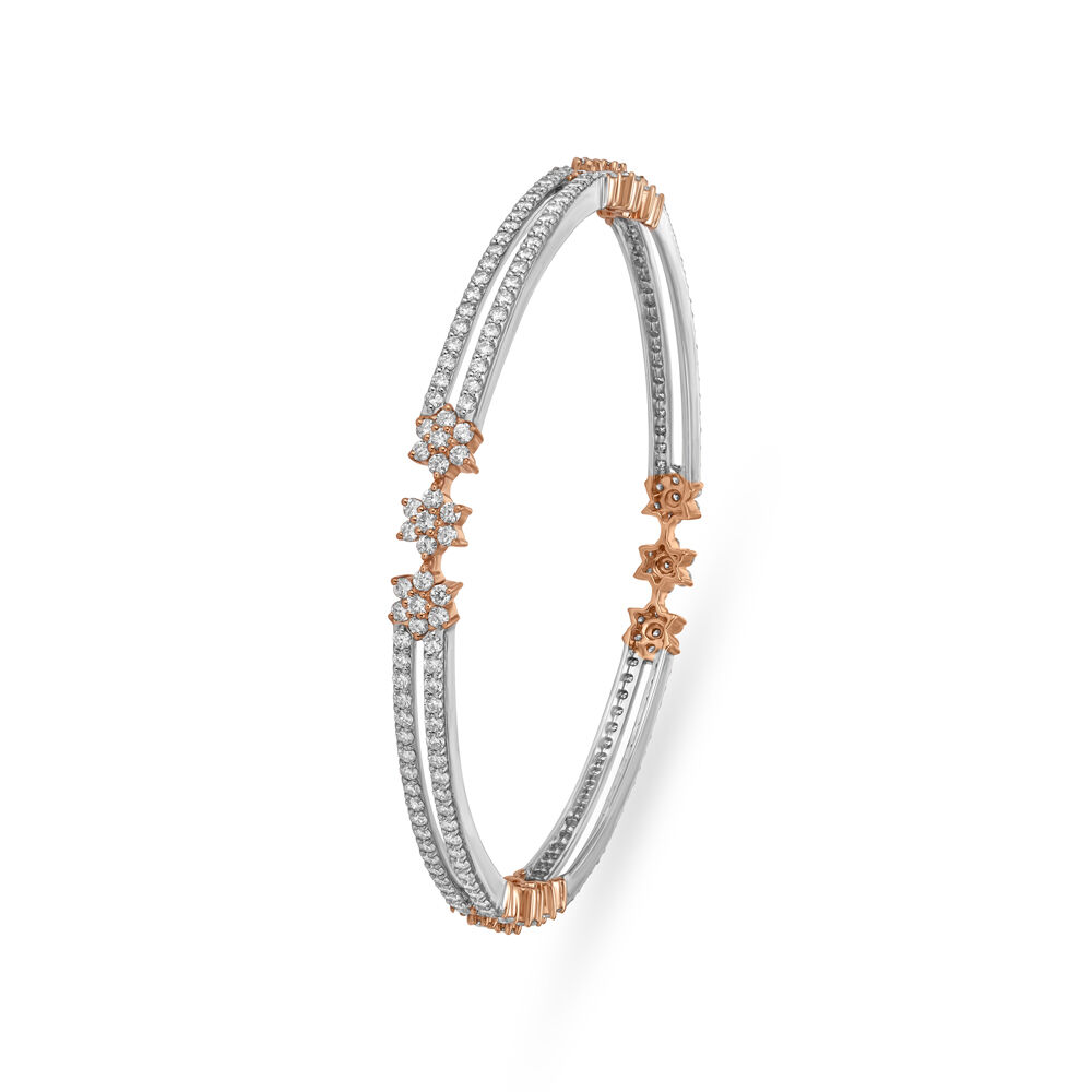 Buy Stylish Modern Diamond Bangle at Best Price | Tanishq UAE