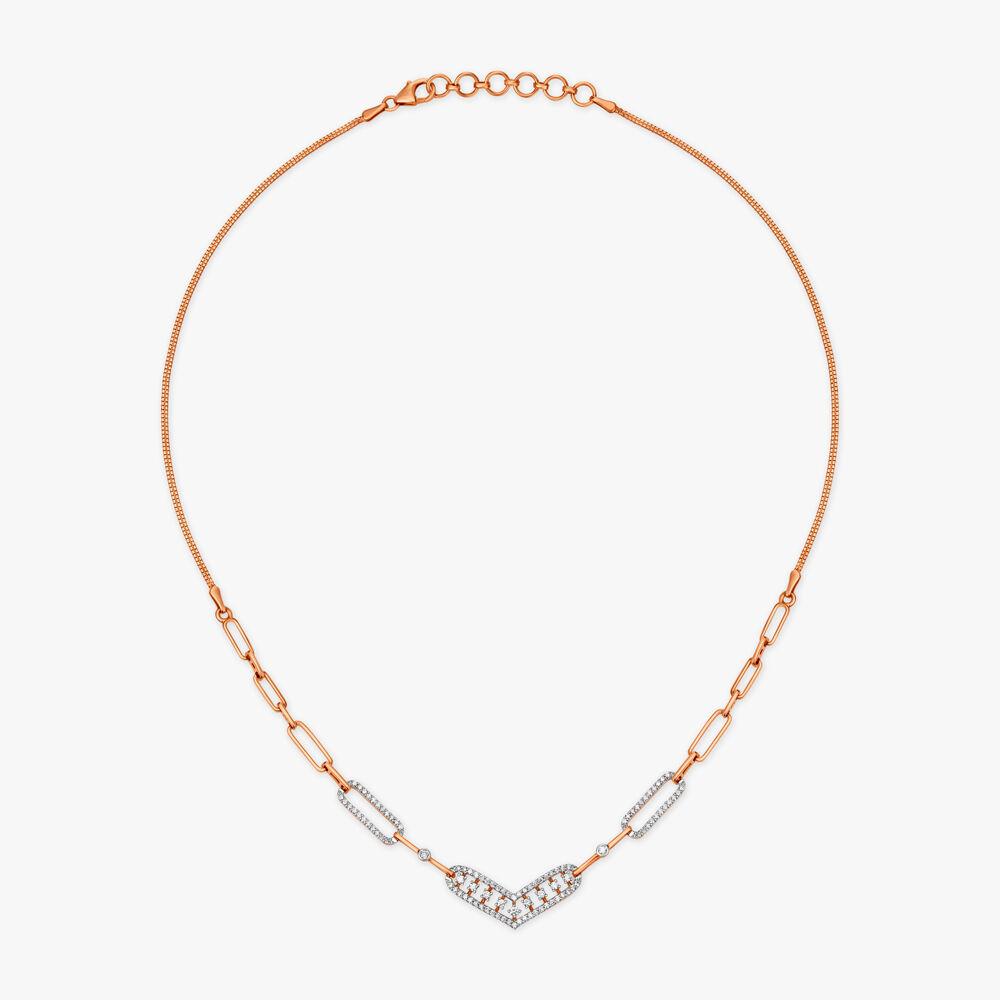 Buy Timeless Link Chain Diamond Necklace at Best Price | Tanishq US