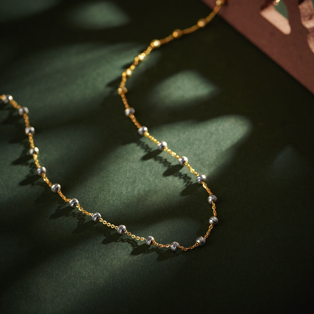 Buy Alluring Beaded Gold Chain at Best Price | Tanishq US