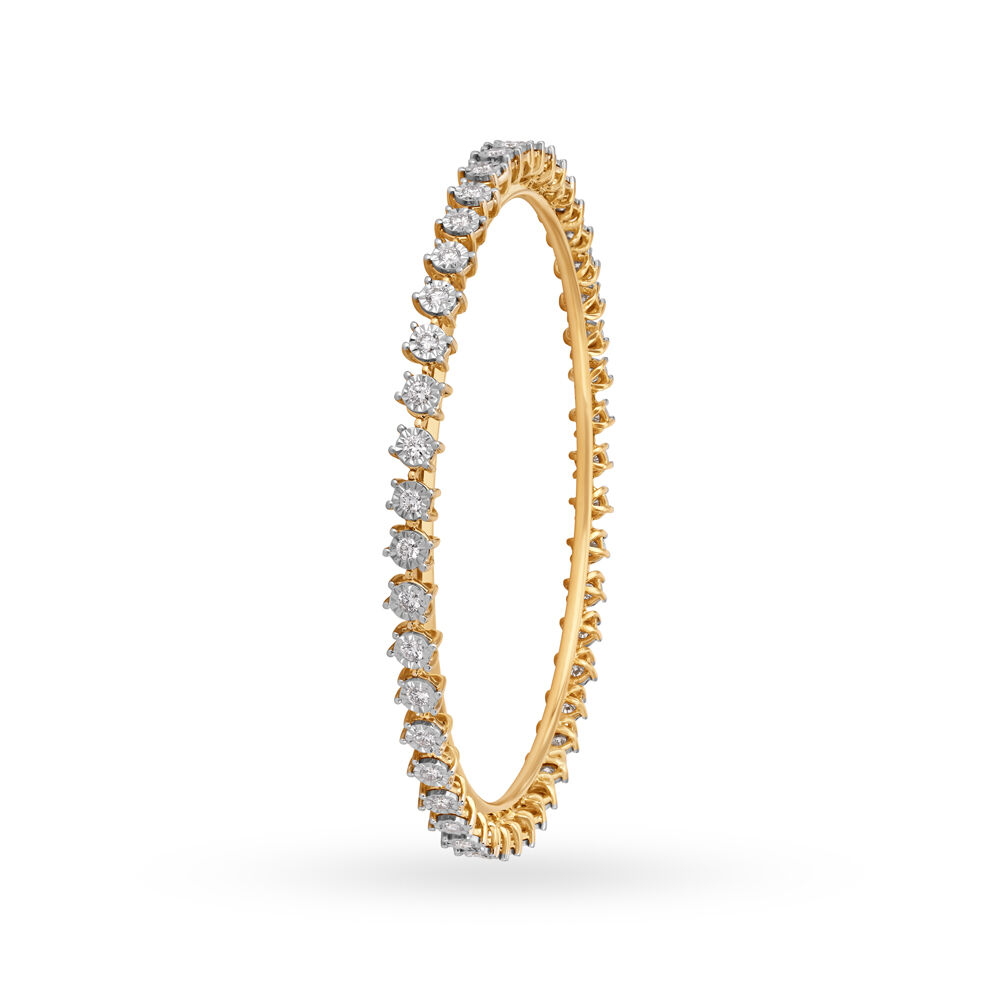 Buy Timeless Diamond Bangle at Best Price | Tanishq US
