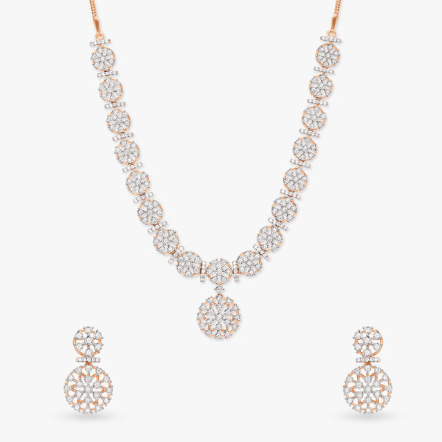 Sparkling Splendour Diamond Necklace Set