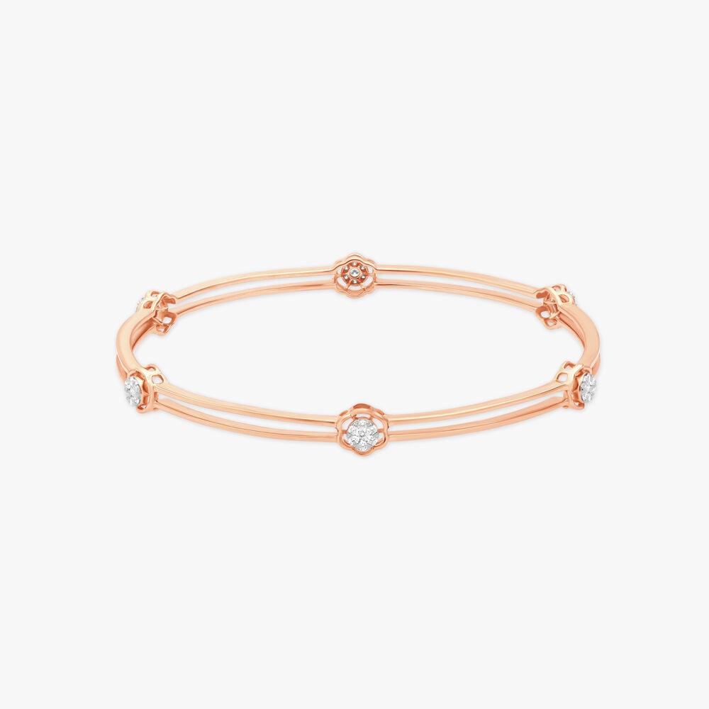 Buy Diamond Array Rose Bangle at Best Price | Tanishq US