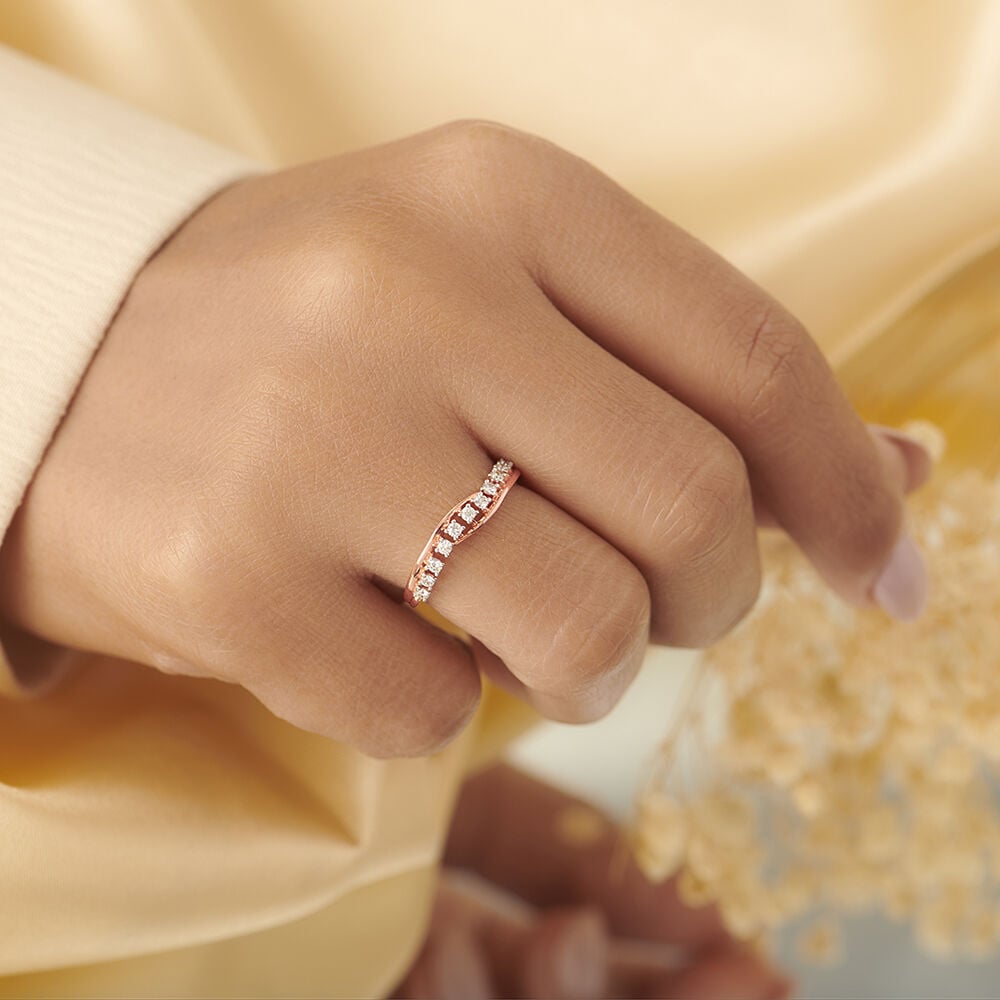 Buy Sleek Rose Gold Finger Ring at Best Price | Tanishq US