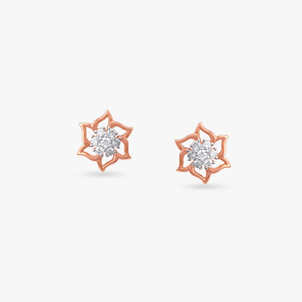 Buy Everbloom Diamond Stud Earrings at Best Price | Tanishq US