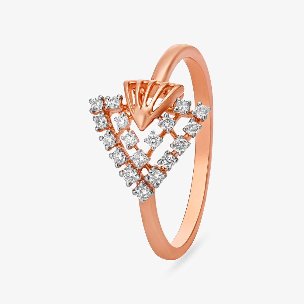 Buy Glinting Triangular Diamond Ring at Best Price | Tanishq US
