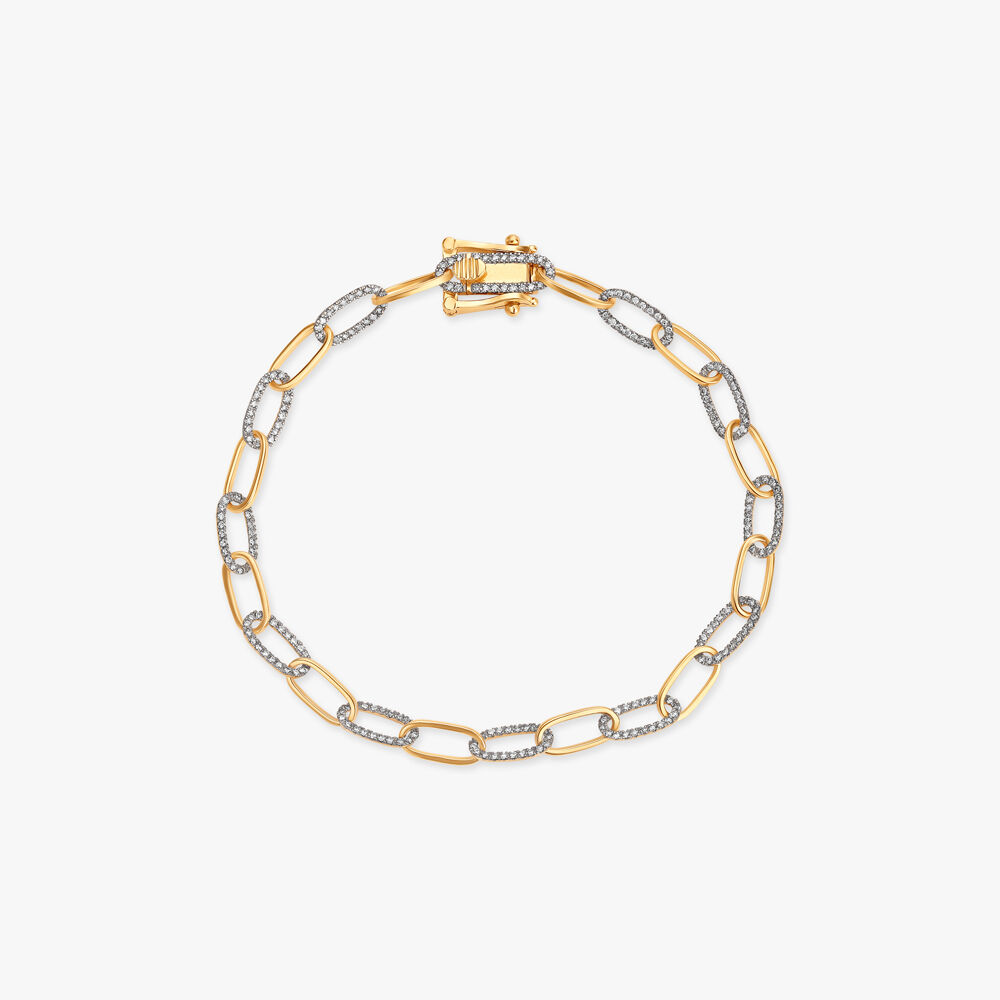 Buy Dazzling Linkage Elegance Bracelet at Best Price | Tanishq US