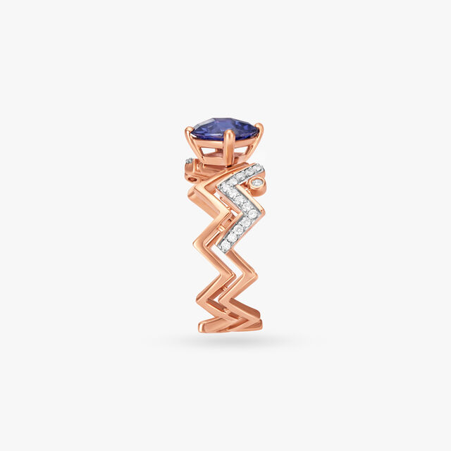 Purple Panache Finger Ring